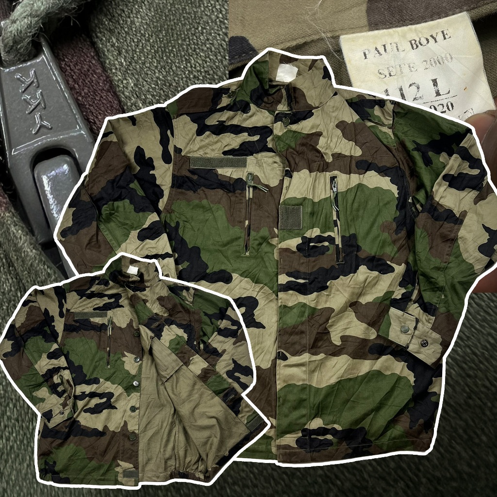 Sack jacket military vintage French F2 camo army camouflage CCE ...