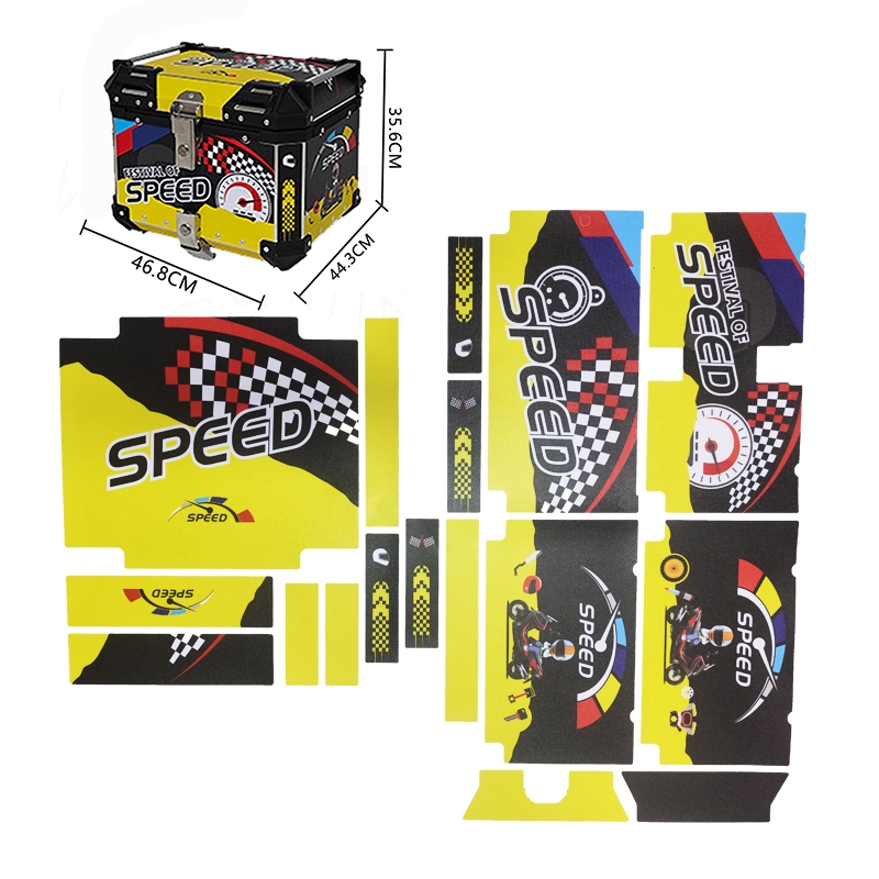 DIY Stickers For 55L Aluminum Motorcycle Storage Box Pieces Motocross ...