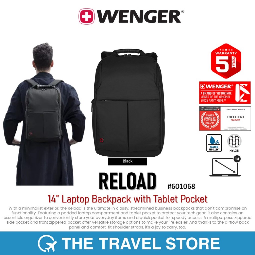 Wenger RELOAD 14"Laptop Backpack with Tablet Pocket ()601068)Backpack ...