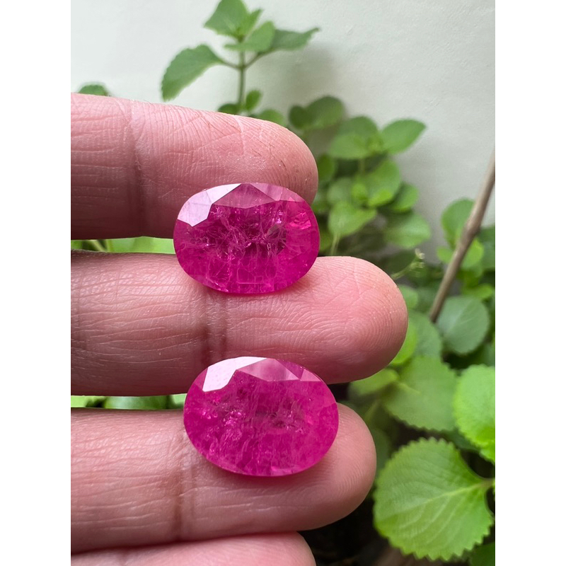 Pomegranate LAB BURMA PINK RUBY COLOR PEAR SHAPE (2 Tablets) | Shopee ...