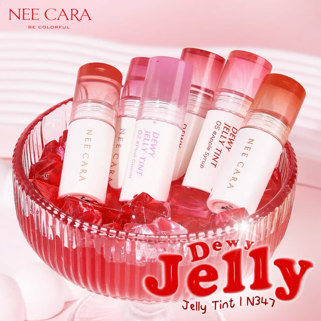 Nee Cara Dewy Jelly Tint [N347] Lip Tint. Lips Moisturize Shiny ...