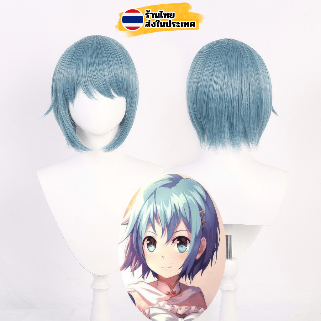 wig cosplay Cartoon Miki Sayaka Puella Magi Madoka Magica Blue Lock Yo ...