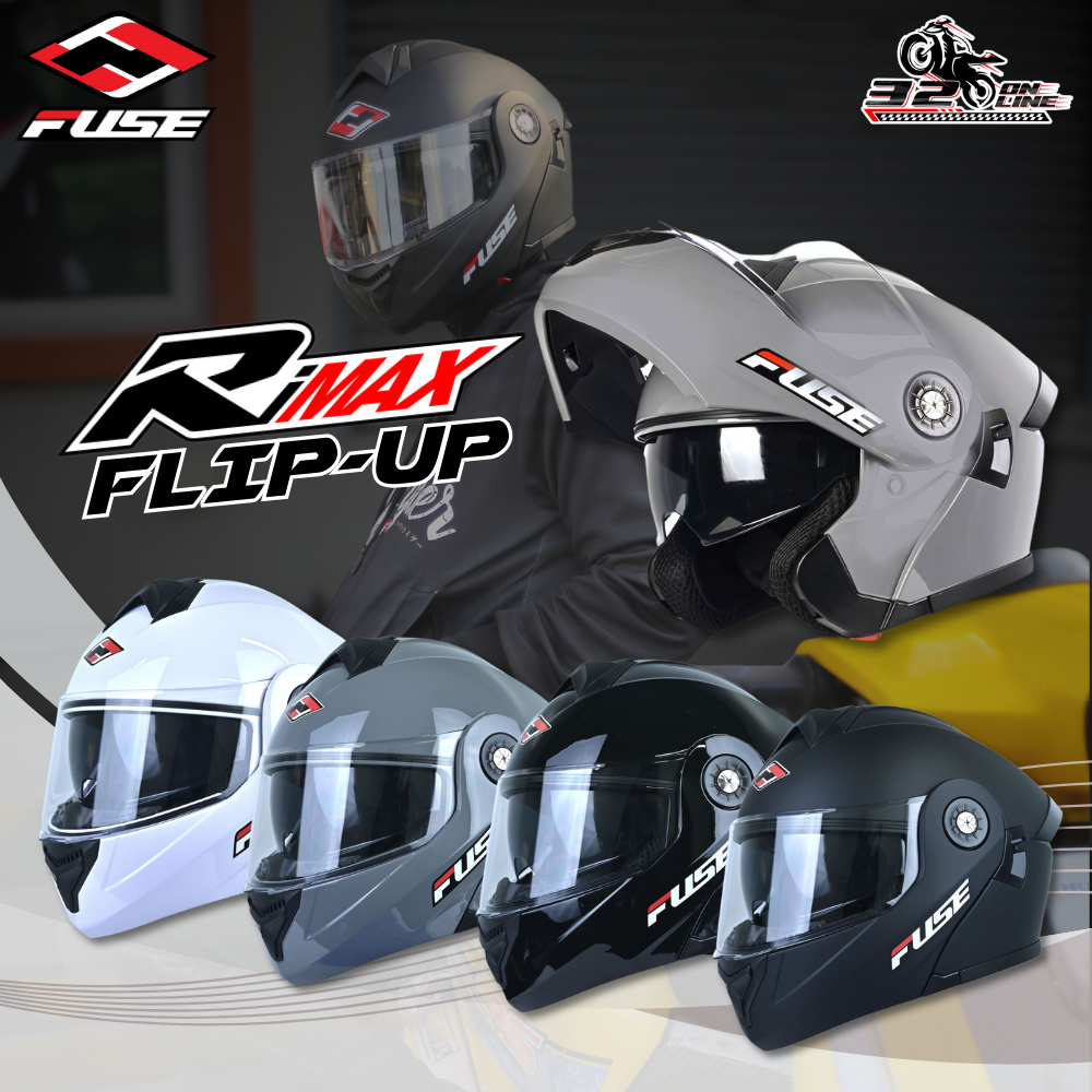 Helmet With Chin Lift FUSE Model RIMAX Light Weight With Glasses Inside ...
