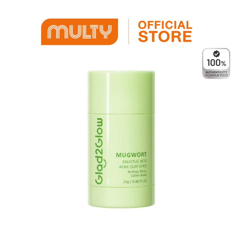 Glad2Glow Mugwort Salicylic Acid Acne Clay Stick 25g. | Shopee Malaysia