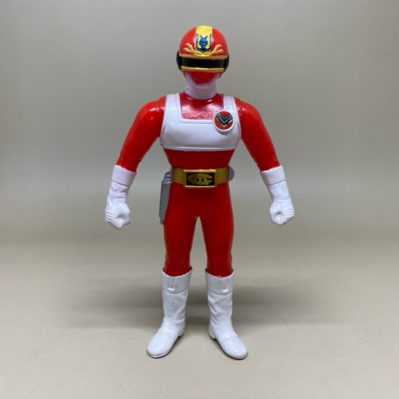 Sentai Changeman Dragon Red Soft Figure (2001) 11.5 Cm. | Original ...