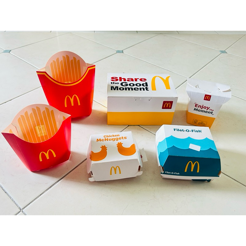 McDonald Package Food Paper Box (Used) | Shopee Malaysia