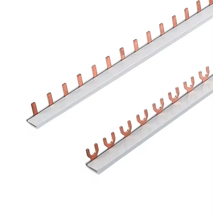 Busbar Type Bar Comb U-Shaped 1P And 3P 100A Length 1 Meter 54 Channels ...