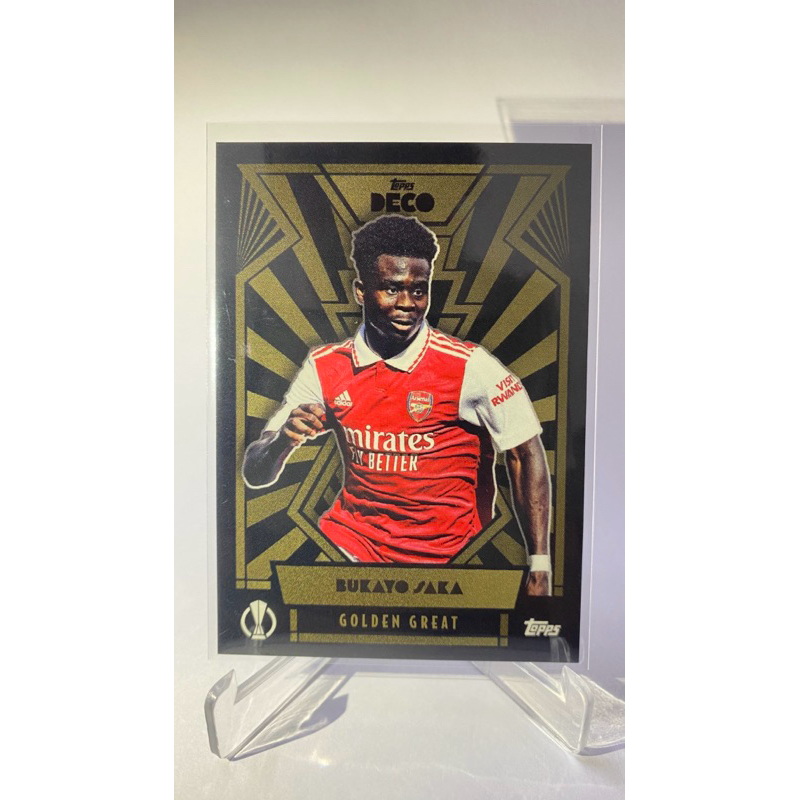 Bukayo Daka ARSENAL FC Golden Great TOPPS DECO 2022 Football Player ...