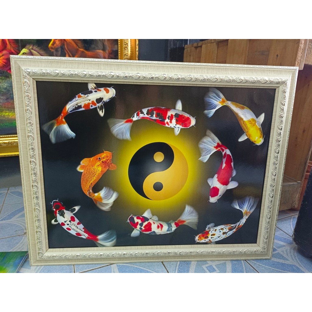 8 Claf Fish Photo Frame Feng Shui Supplement Home Shop Gift Souvenir ...