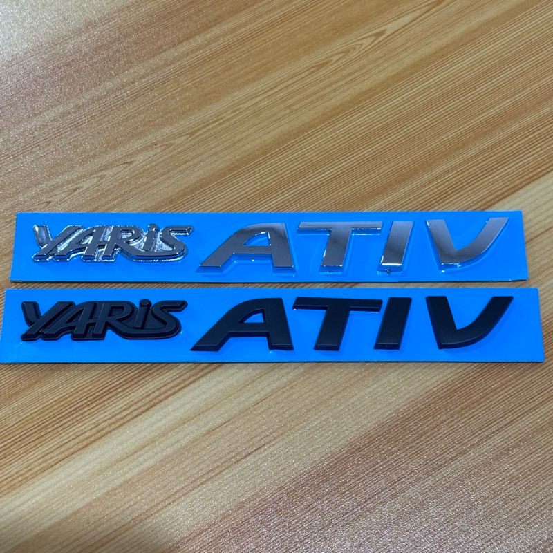 yaris ATIV New Logo Rear Mount Toyota Year 2023 Size 2 x 19 cm Per ...