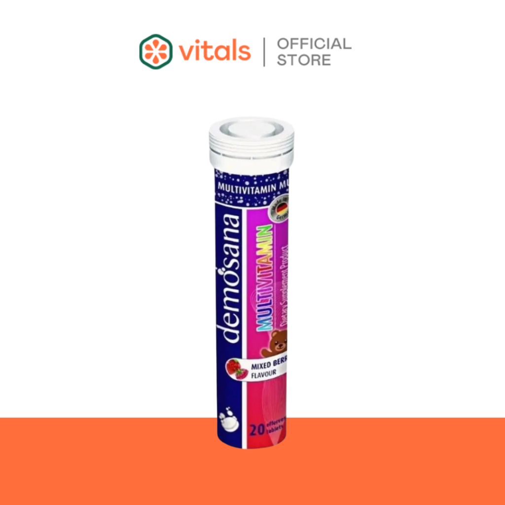 Demosana Multivitamin Mixed berry Flavor l Effervescent Tablets ...