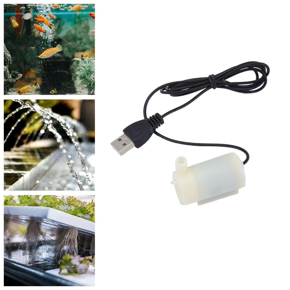 mini USB Water Pump Ultra Quiet For Hydroponic Vegetables Growing ...