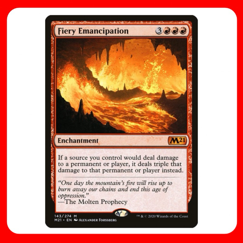 [MTG] Fiery Emancipation [M21] [RED] [MYTHIC] [NORMAL] [ENG] (Magic ...