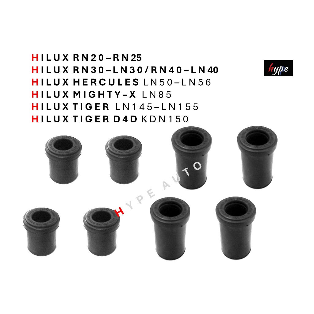 Toyota Rear Leaf Spring Rubber RN20/LN30/LN50/LN56/MIGHTY X/TIGER/D4D ...