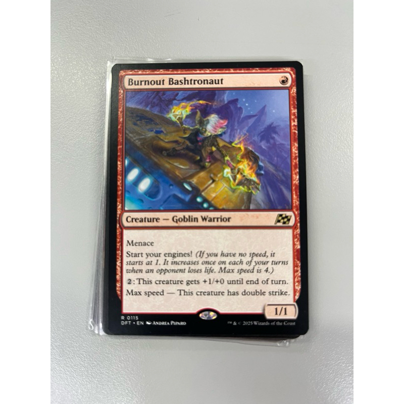 MTG Card Burnout Bashtronaut Red Magic the Gathering EDH Model DFT Ex ...