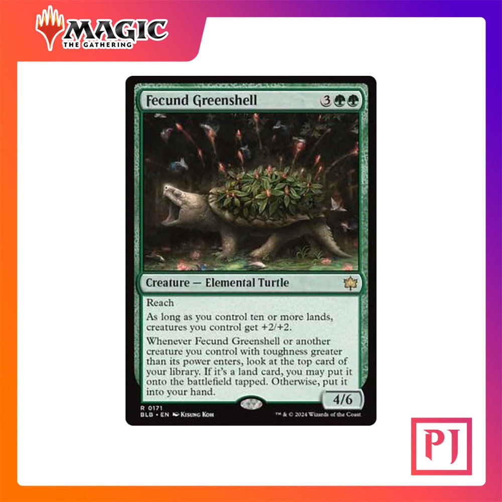 [MTG] Fecund Greenshell [BLB] [GREEN] [RARE] [NORMAL] [ENG] (Magic Card/Magic the Gathering ...