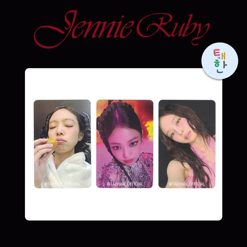SHOPEE LIVE [BLACKPINK] JENNIE Event Card RUBY Album (Apple music ...