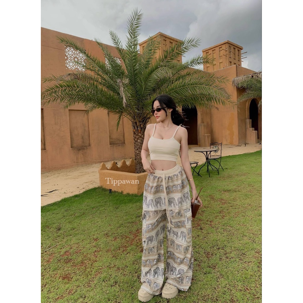 Tippawan Set Nong Chang Comes With A Single Line Shirt. Very Perfect Wear No Bored Big Pants ...