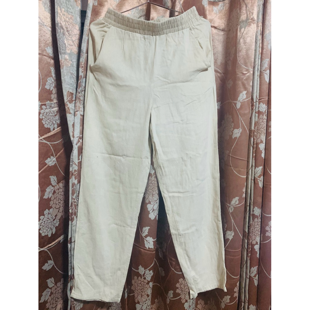 Cream Colored Pants F21 size M | Shopee Malaysia