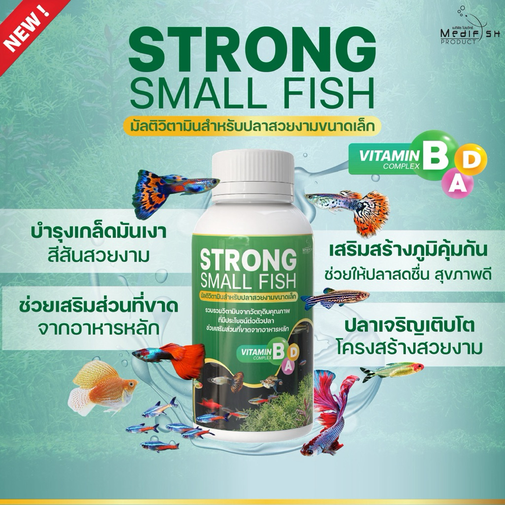 STRONG SMALL FISH Multivitamin For Fighting And Ornamental Nourishes ...