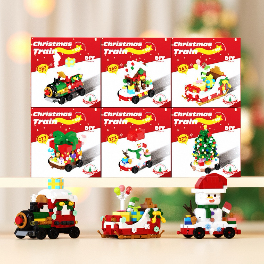 Nano Building Blocks M-christmas train (Set) | Shopee Malaysia