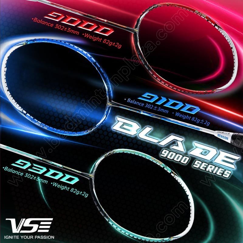 Badminton Racket Vs BLADE 9000 Series Plus! Envelope + Strap + Handle ...