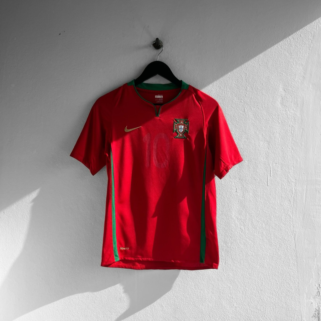 NIKE NATIONAL TEAM PORTUGAL 2008-2009 HOME VINTAGE FOOTBALL SHIRT ...