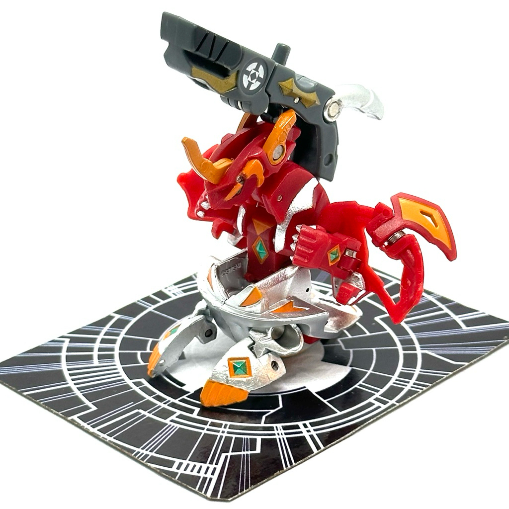 Bakugan Titanium Dragonoid Pyrus Red Mechtanium Surge (Custom Painted ...