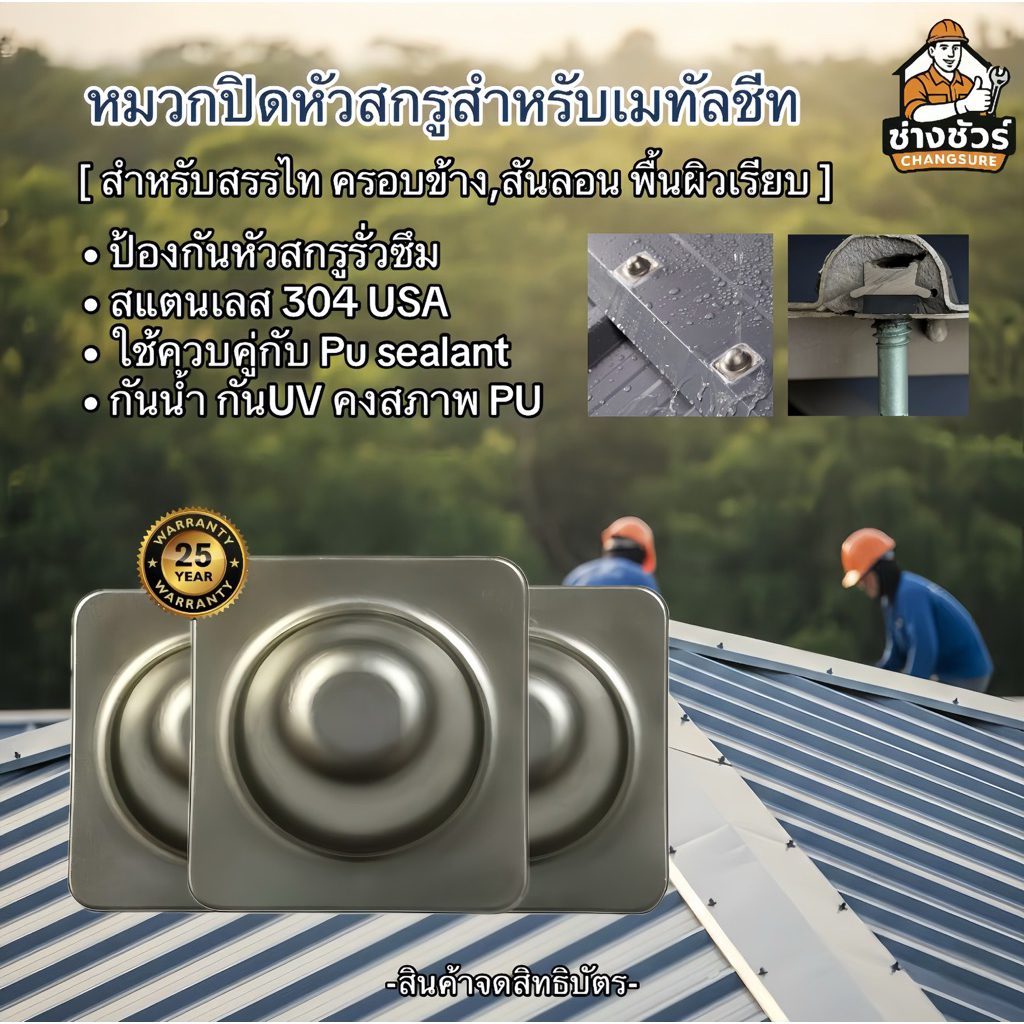Smooth Roof Leak-Proof Screw Cap SUS304 Used With Fairing Bushing Side ...