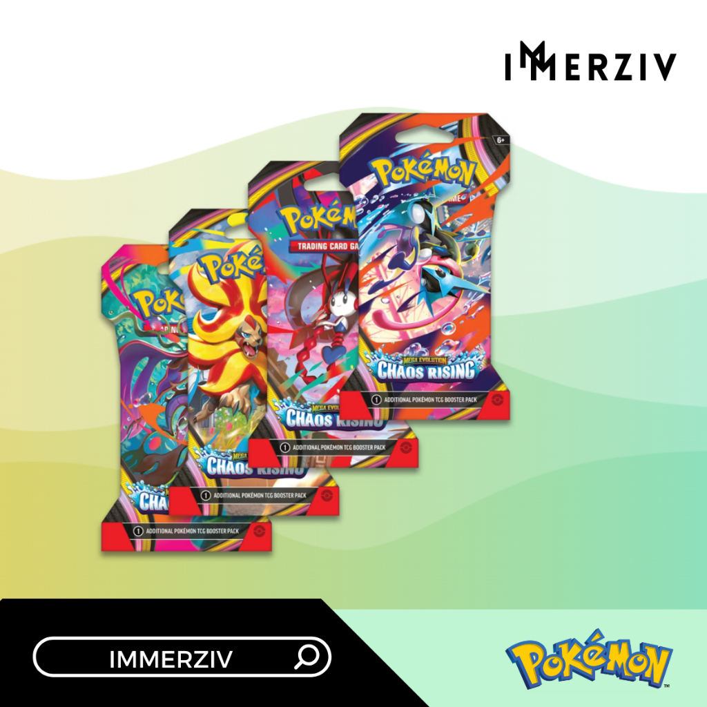 POKEMON TCG: MEGA EVOLUTION-CHAOS RISING 1 BOOSTER (SLEEVED) (POKEMON ...