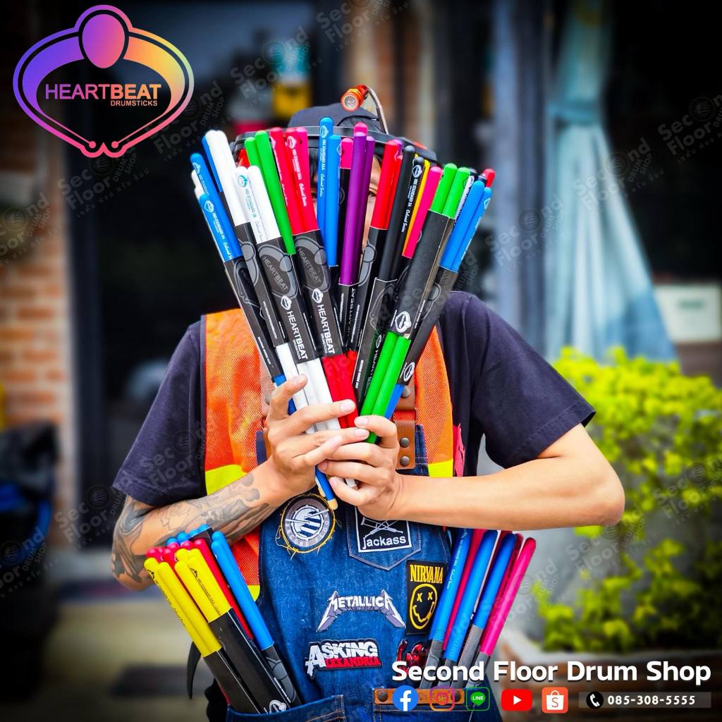 Heartbeat Drum Sticks Color Series (Various Colors) | Shopee Malaysia