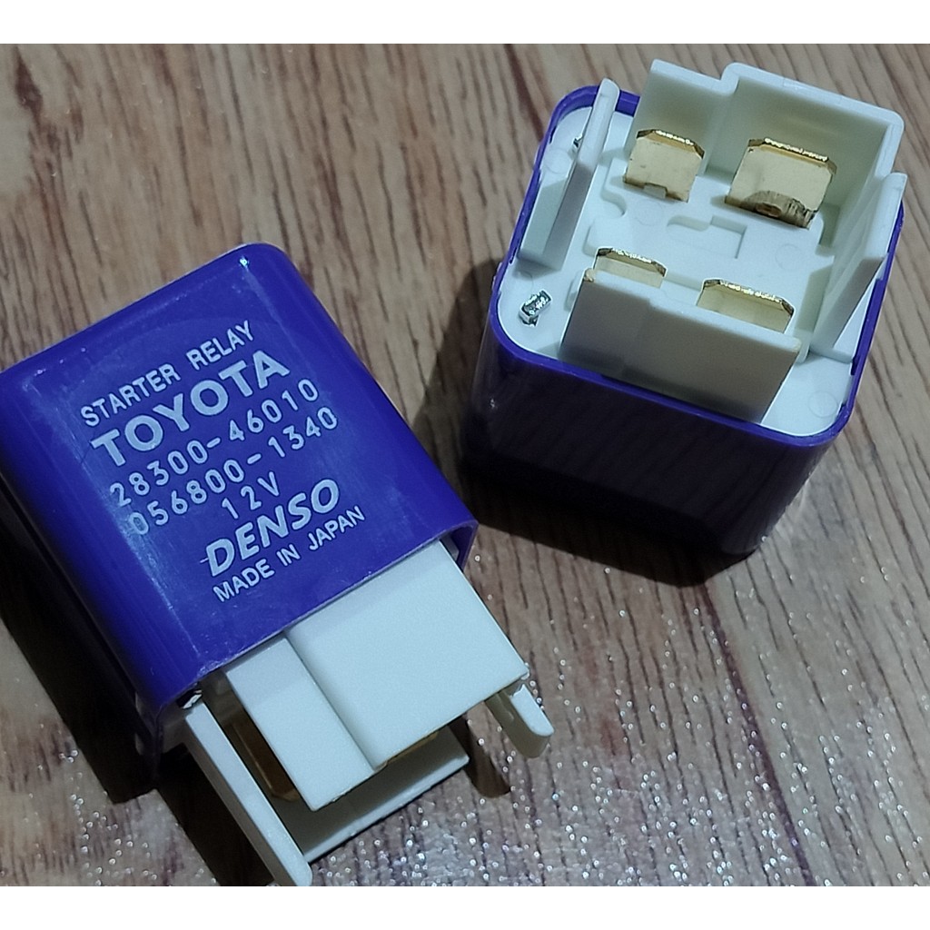 RELAY TOYOYA STARTER RELAY 2B2S PIN 28300-46010/056800-1340 Denso 12v 4 ...