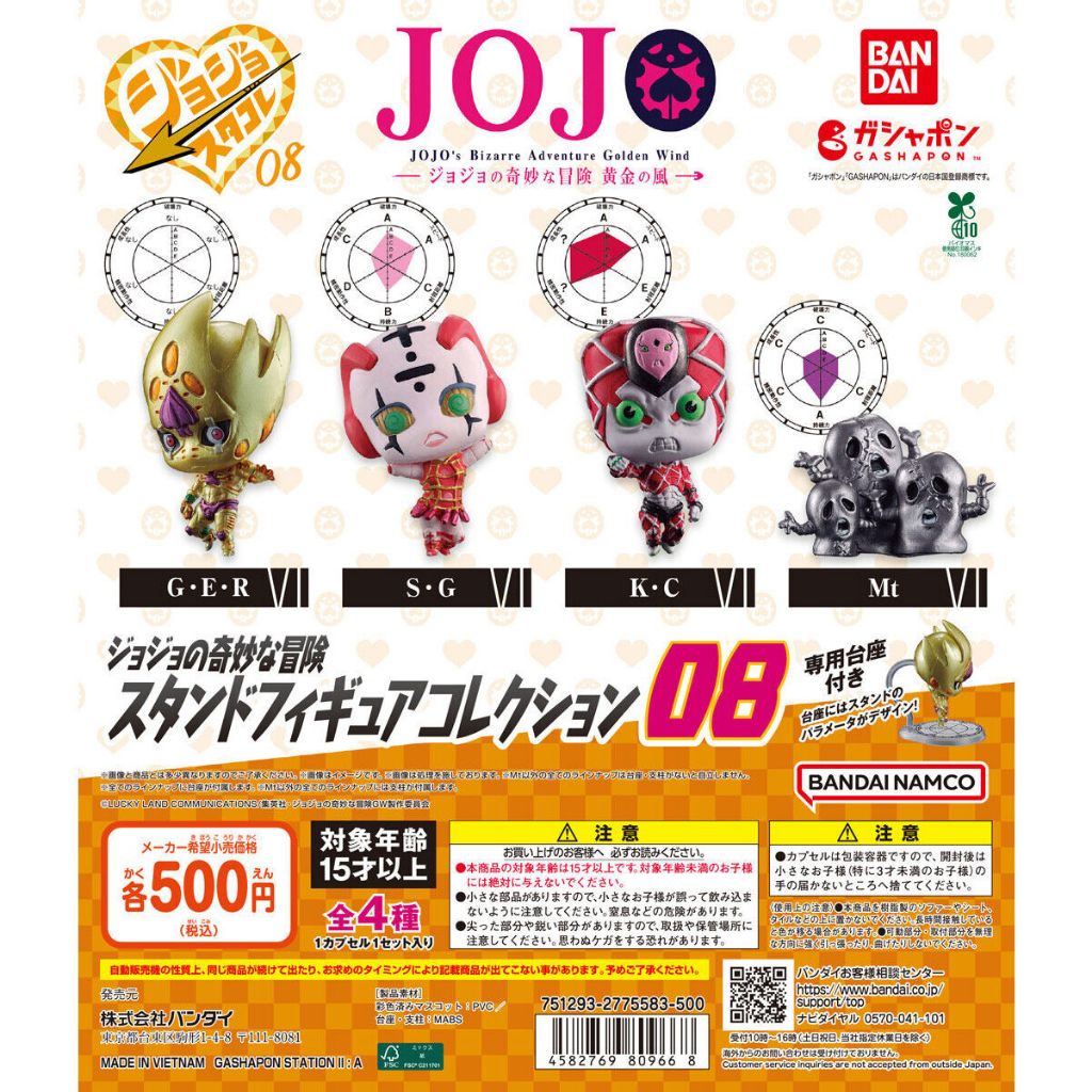 [Bandai] Gashapon-Jojo's Bizarre Adventure Stand Figure Collection 8 ...