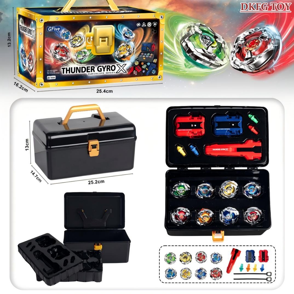 Beyblade X Spinning Top Box Set BEYSUPER X [THUNDER GYRO X + TOPGYRO X ...