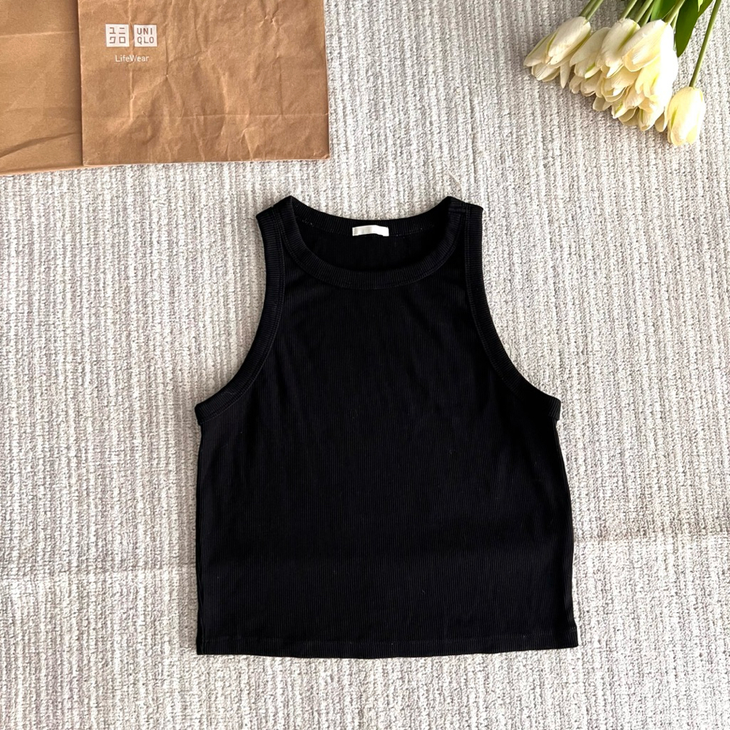 Crop Top GU Brand Authentic Bust 30-38 (Second Hand) | Shopee Malaysia