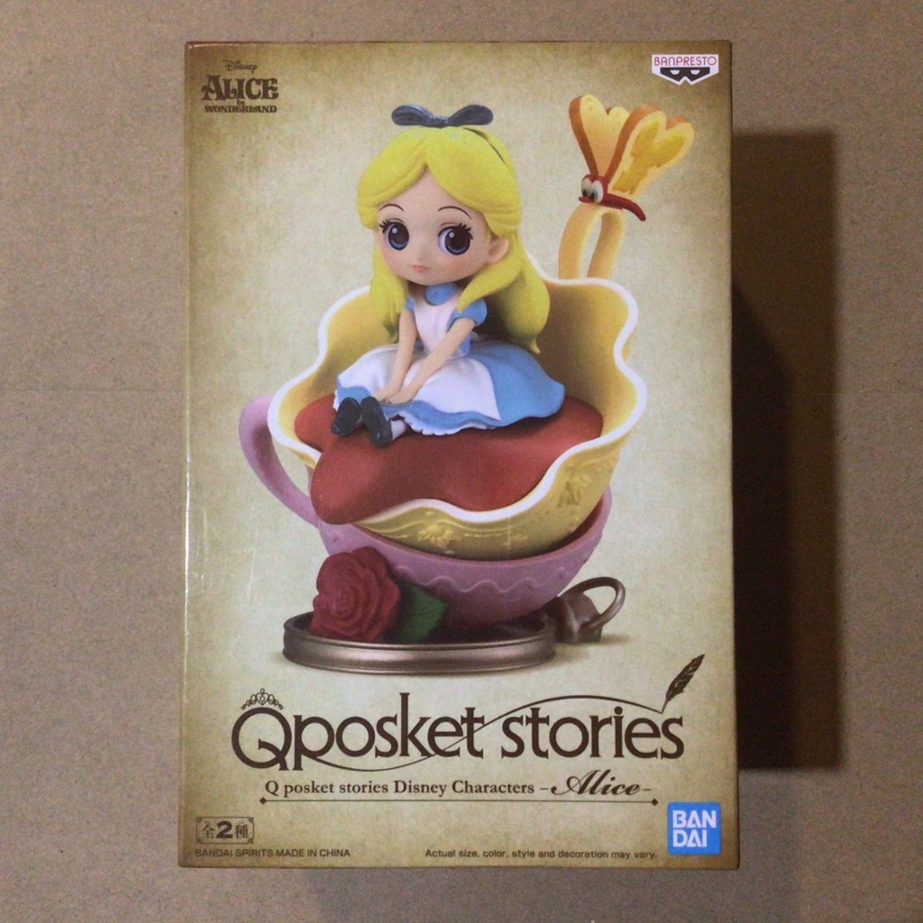 BANDAI BANPRESTO FIGURE Q POSKET-DISNEY CHARACTERS STORIES ALICE-B ...