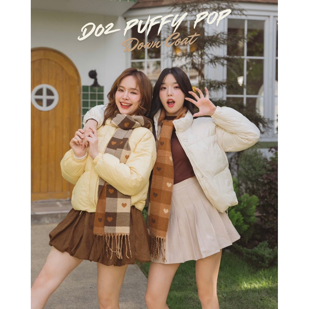 D02 Puffy Pop Down Coat (Winter) | Shopee Malaysia