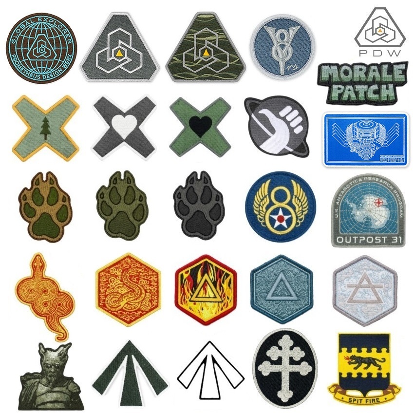 PDW Morale Patch Logo A With Symbol Of Velcro On The Back Of Bag ...