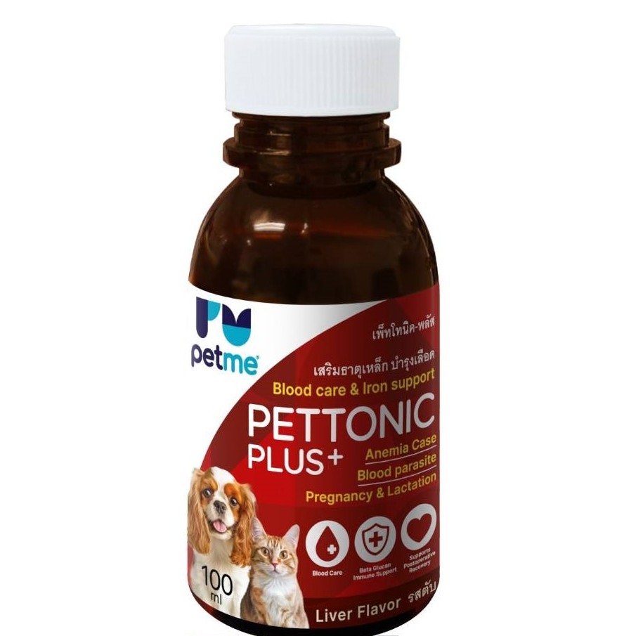 Pettonic Plus Water Type 100 Ml Blood Tonic Supplement Iron For Dogs ...