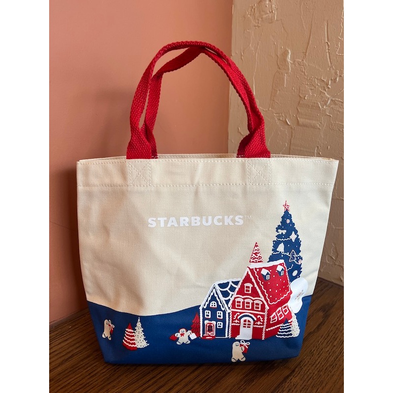 Starbucks Holiday Cookie House Gift bag 2025 Cloth Christmas 2025 ...