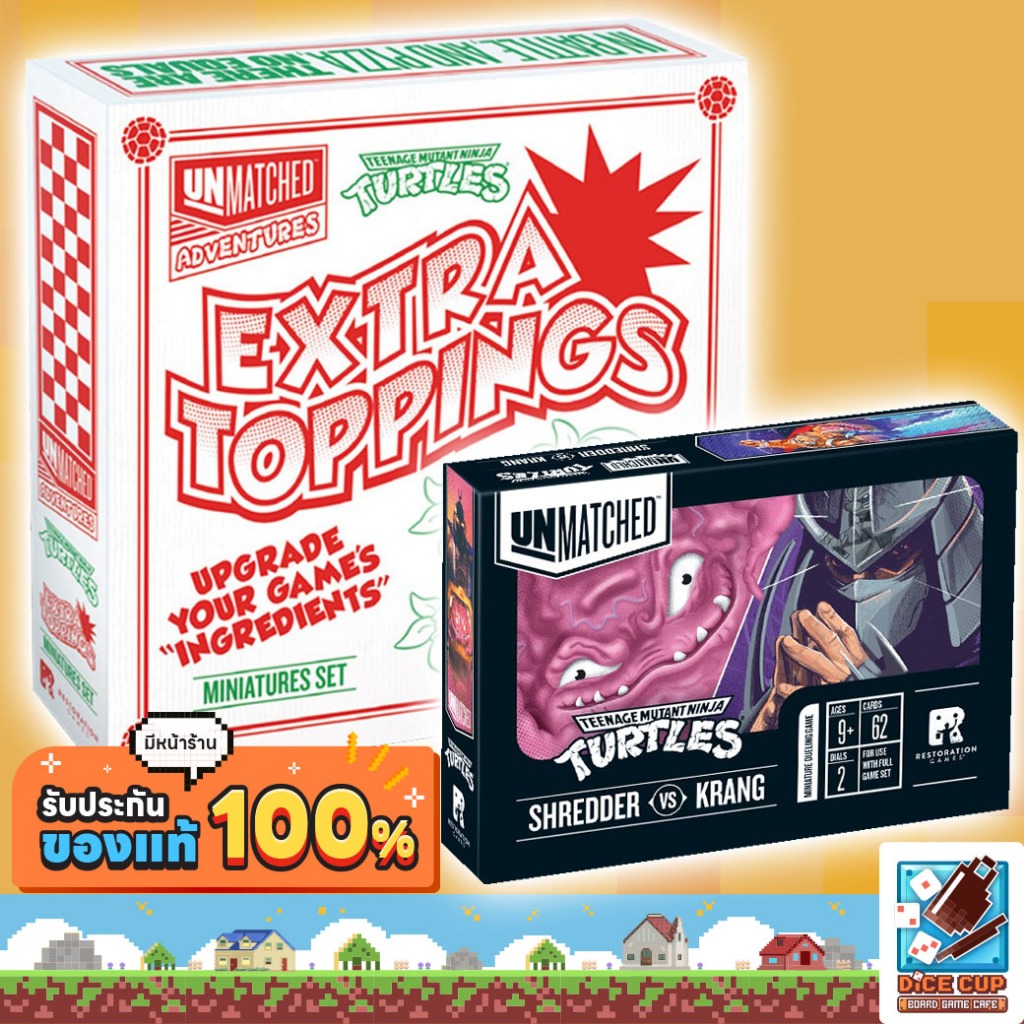 Unmatched Adventures TMNT (Extra Toppings Minis Pack & Shredder Krang ...
