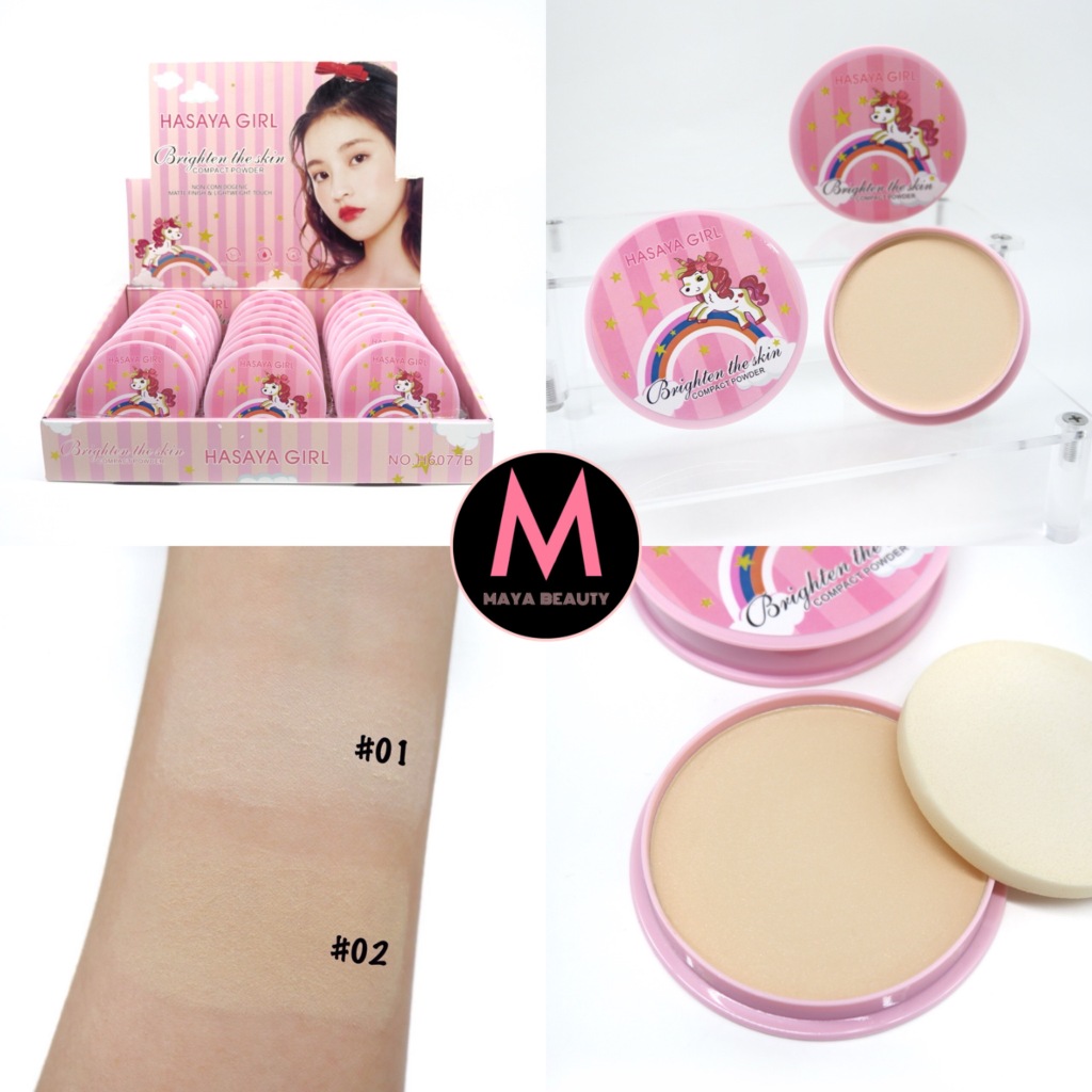 {24 Cases} Hasaya Girl Brighten Compact Powder Smooth Mixed With ...