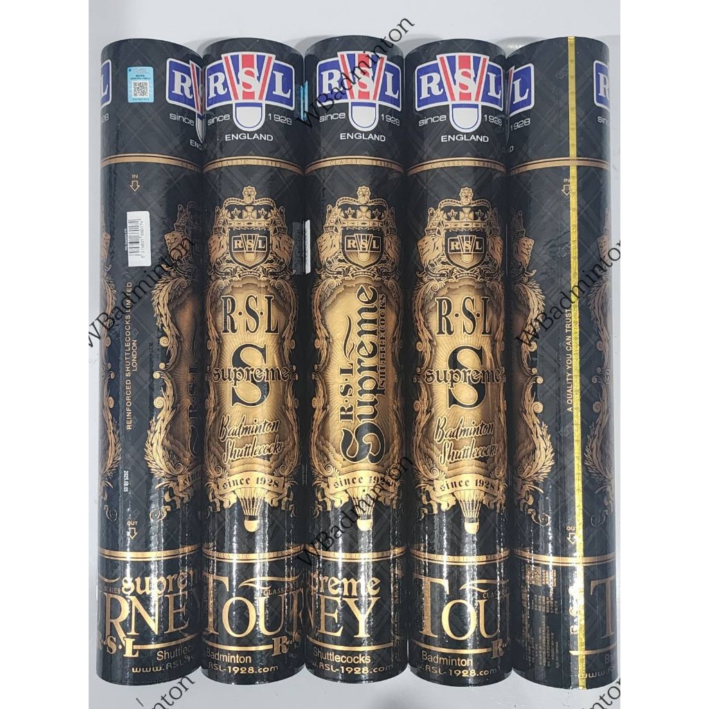 RSL Supreme S Badminton Shuttlecock (Black And Gold) Speed 76 1 Second ...