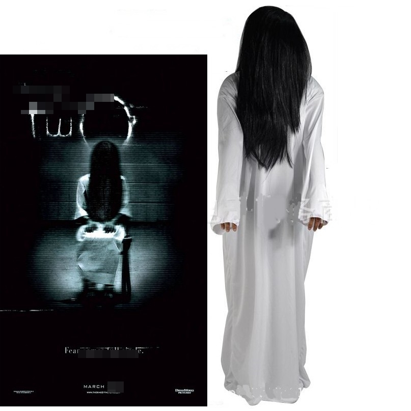 Sadako Ghost Set + Wig The Ring Death Curse Juon cp58.1/ac27/ac27.1 ...