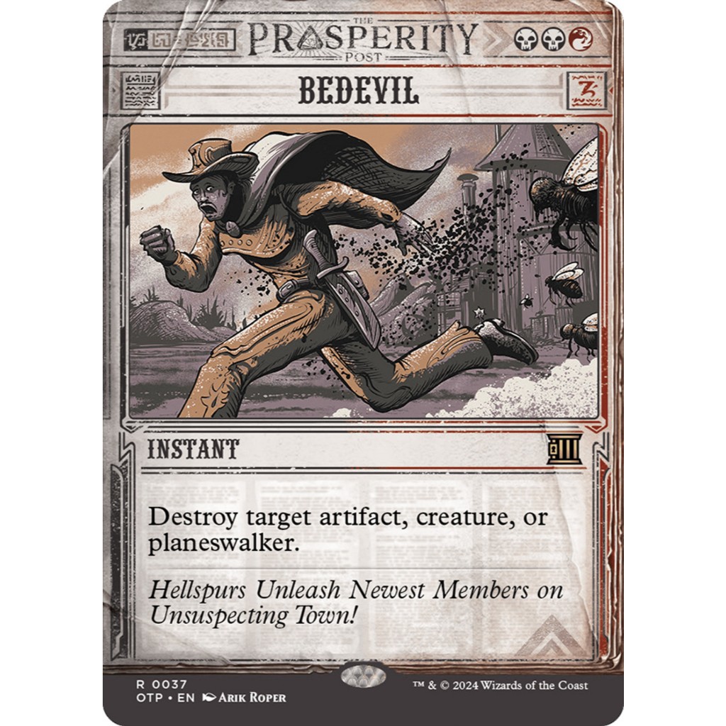 MTG-Magic The Gathering-Breaking News-Bedevil-Showcase-Near Mint ...