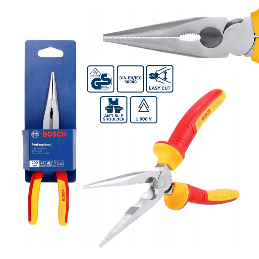 BOSCH VDE 200 Mm Fire-Resistant Pointed Cutter 1600A02NE3 DIN EN/IEC ...