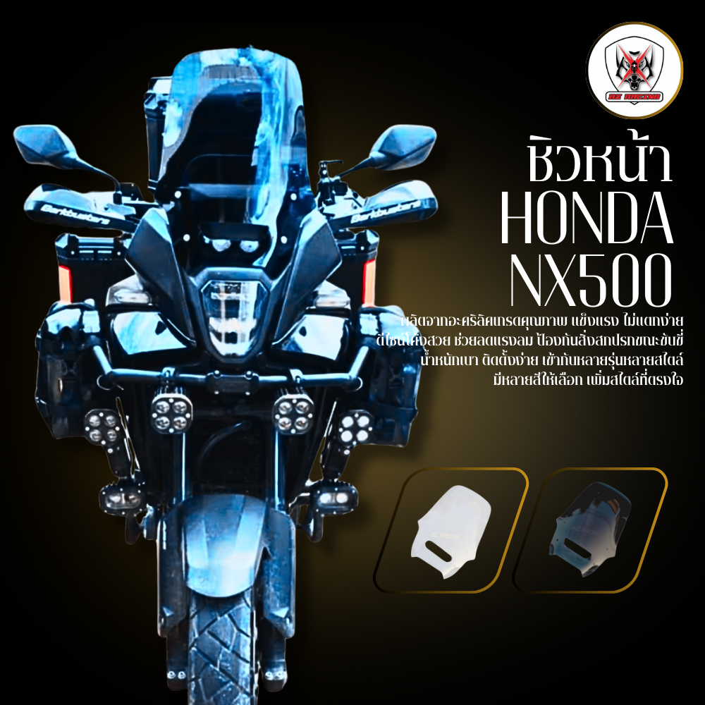 Front Windshield Modified HONDA NX500 Year 2024 3 Mm Thick Acrylic ...