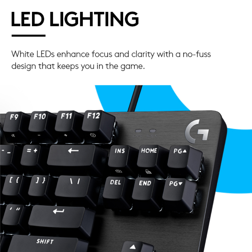 Logitech G413 TKL SE Mechanical Gaming Keyboard Compact Wired PBT ...