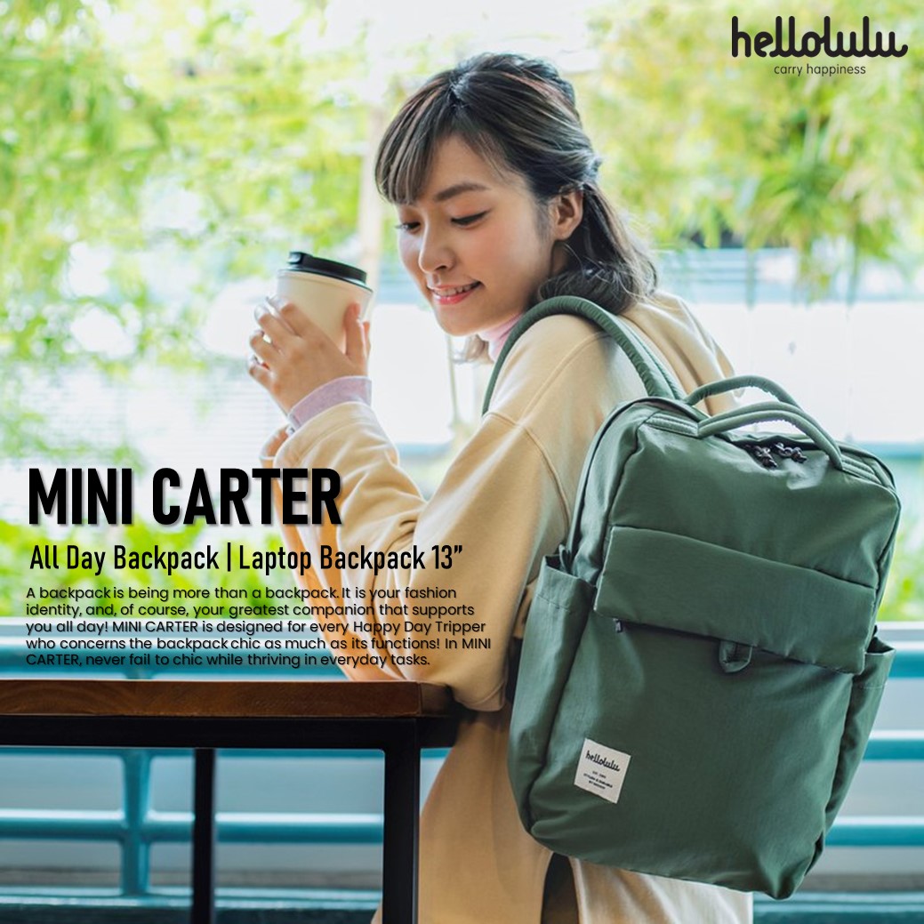HELLOLULU Mini Carter All Day Backpack | Laptop 13 "(50358-XXX) | Shopee Malaysia