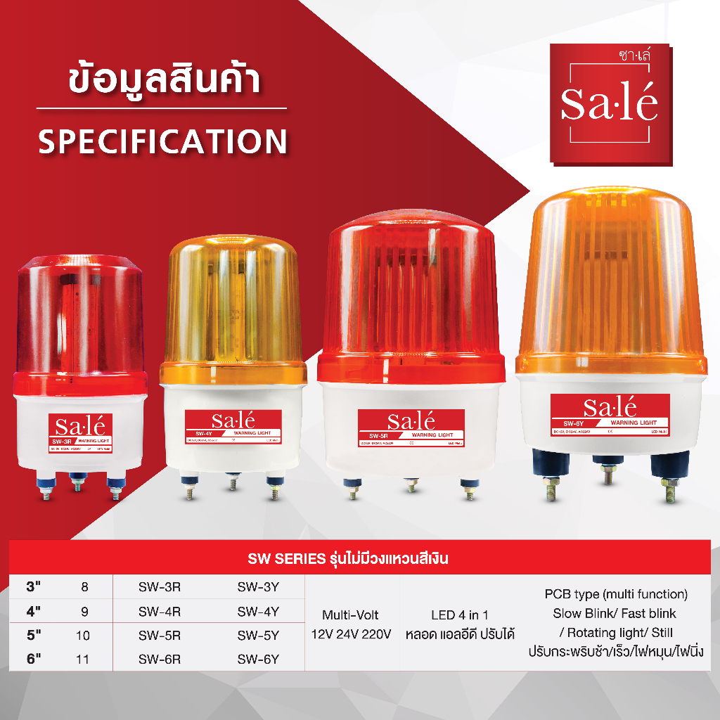 4 Inch LED Rotating Light Emergency Light!! No Sound Red Yellow 12V ...